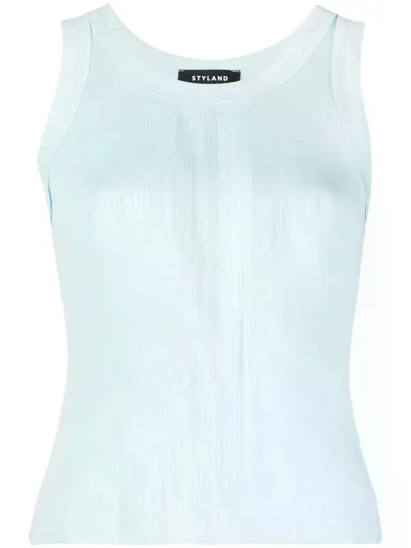 STYLAND Organic Cotton Vest Top - Blue