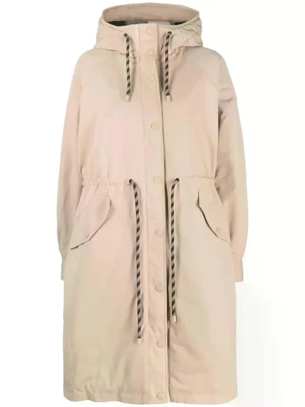 Woolrich Long-line Drawstring Parka Coat