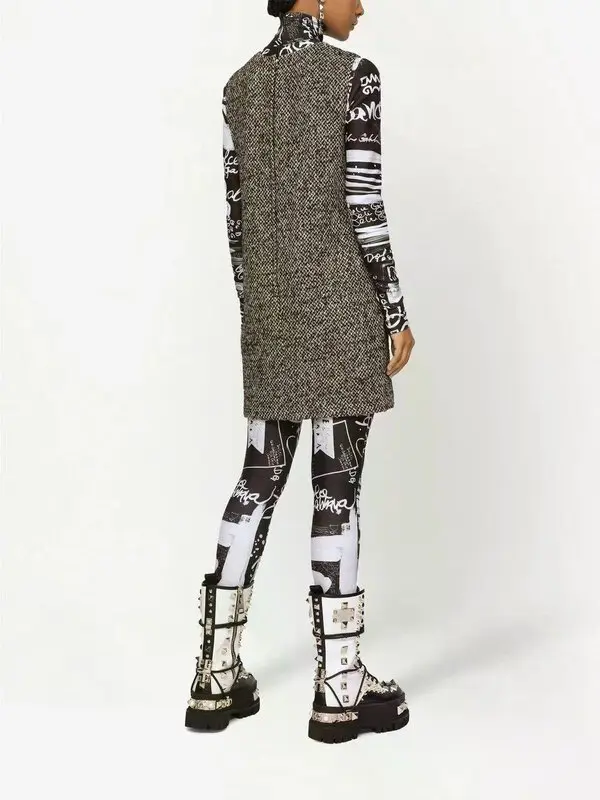 Dolce & Gabbana A-line Tweed Minidress