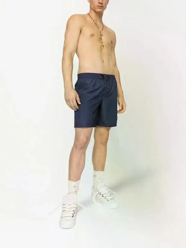 Dolce & Gabbana Logo-tag Swim Shorts - Blue