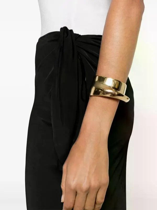 Saint Laurent Wrap Midi Pencil Skirt