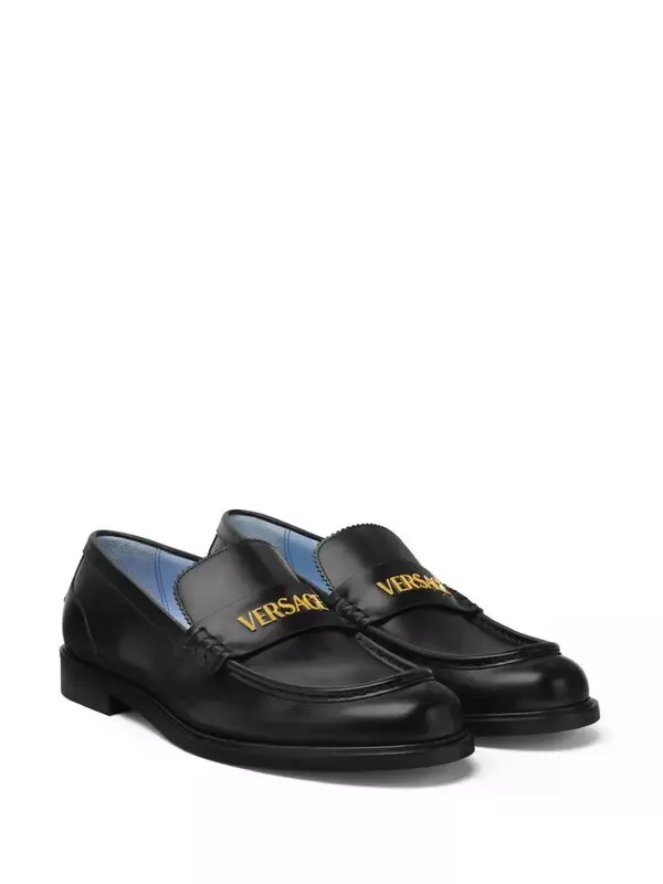 Versace Leather Loafers