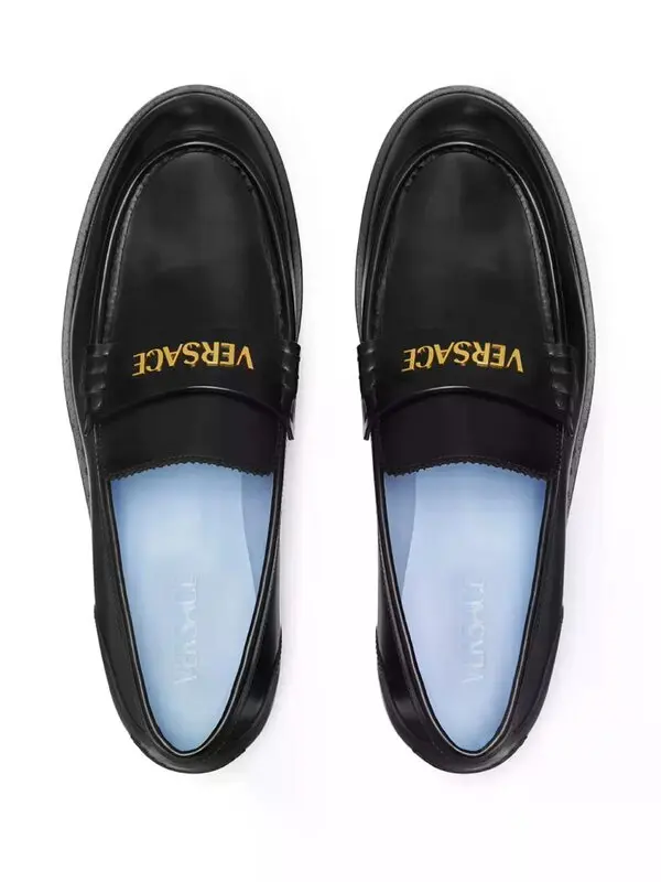 Versace Leather Loafers