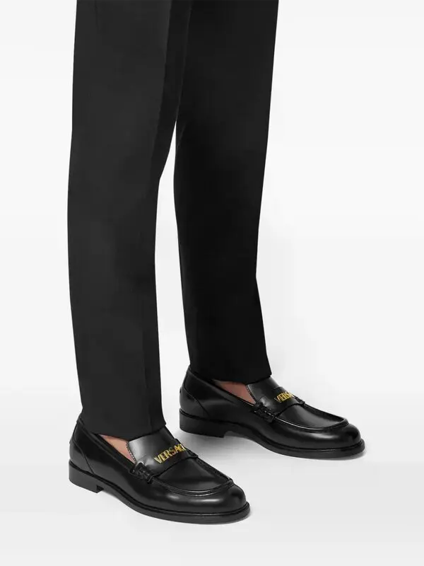 Versace Leather Loafers