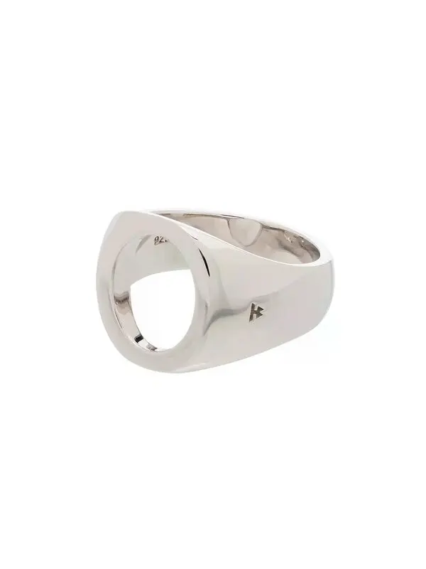 Tom Wood Sterling Open Oval Ring - Silver