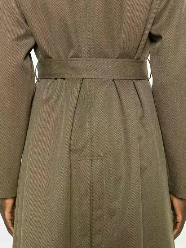 LARDINI Brooch Detail Coat - Brown