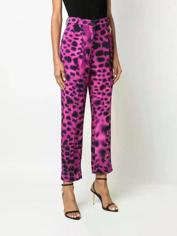 Roberto Cavalli Abstract Print Tailored Trousers