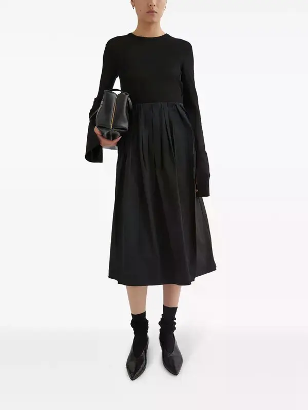 JIL SANDER Pleated Midi Skirt