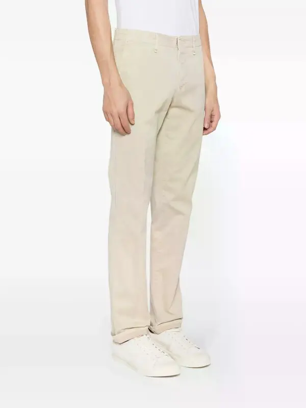 Incotex Mid-rise Stretch-cotton Straight-leg Trousers