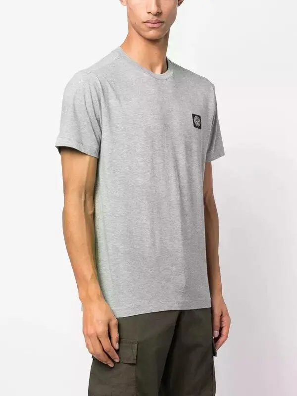 Stone Island Logo-patch Short-sleeve T-shirt - Grey