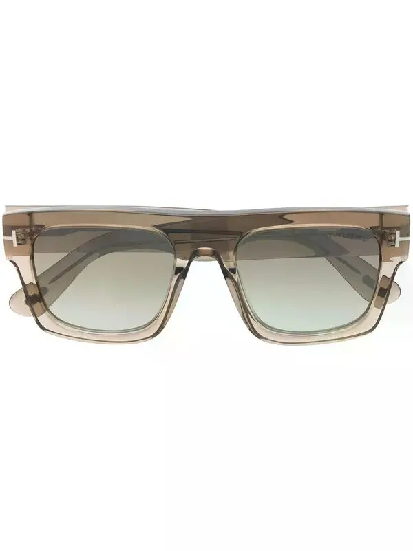 TOM FORD Transparent Square-frame Sunglasses - Grey