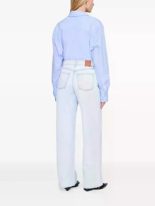 ANINE BING Manon Wide-leg Jeans In Light Wash - Blue