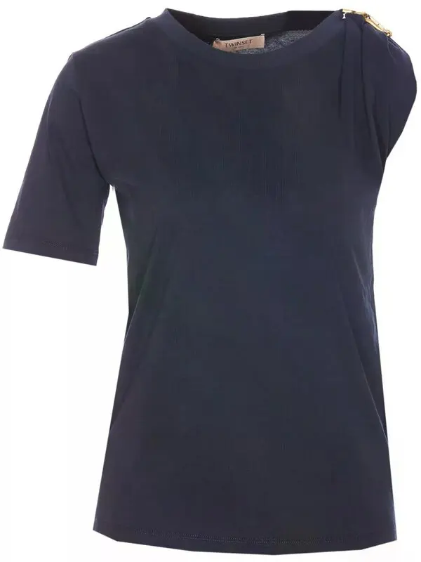 TWINSET Asymmetric T-shirt With Chain Detail