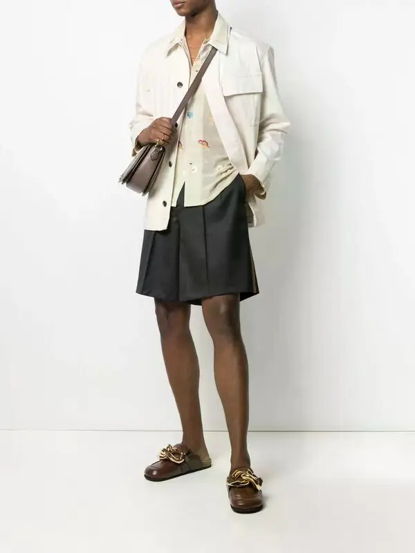 Valentino Garavani Knee-length Shorts With Stripe Detail