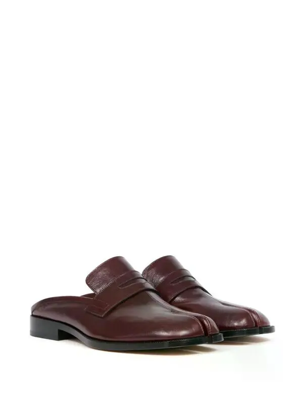 MAISON MARGIELA Tabi Leather Mules - Red