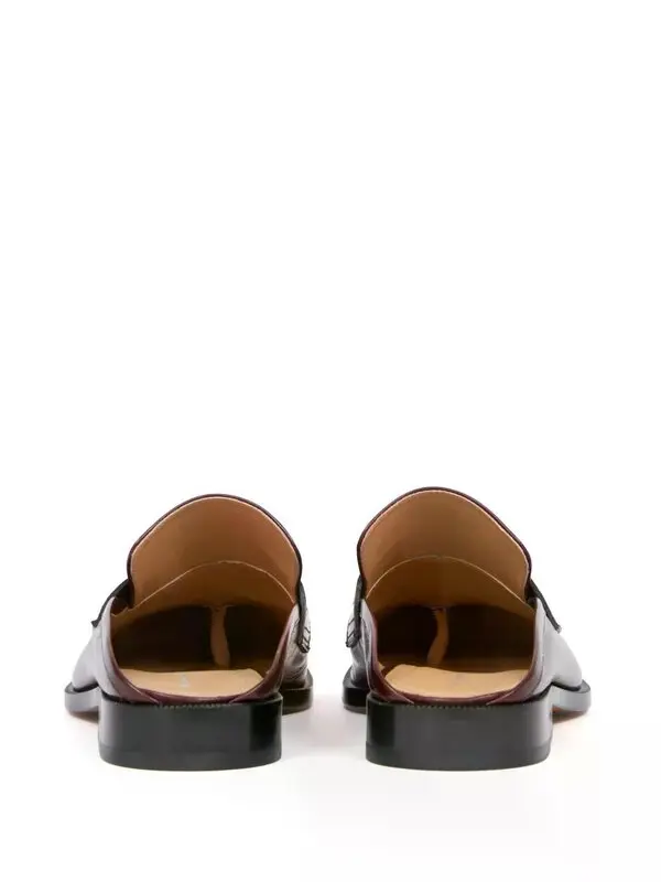 MAISON MARGIELA Tabi Leather Mules - Red