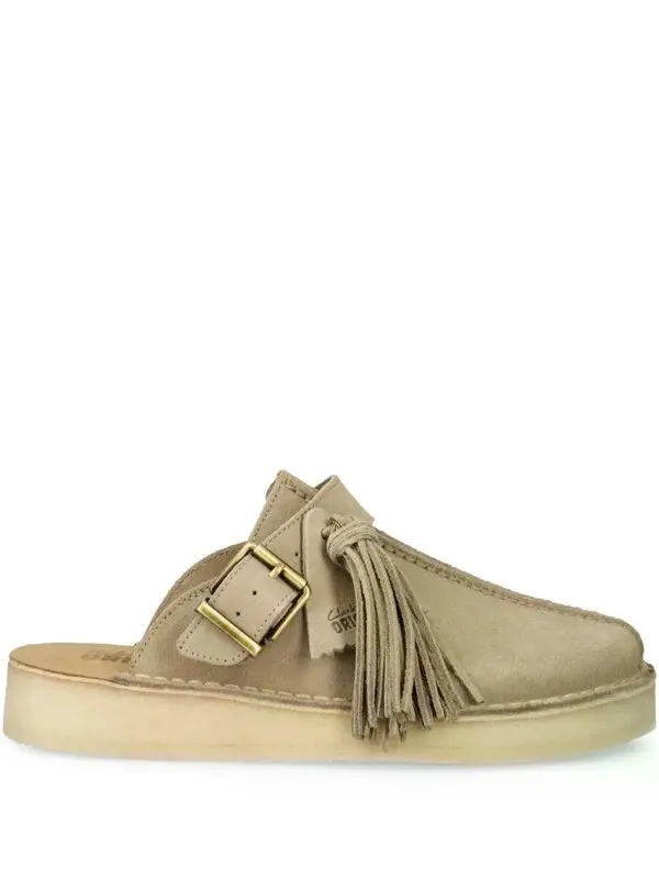 Clarks Suede Mules