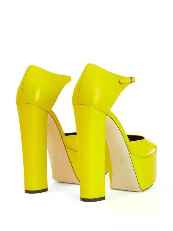 GIUSEPPE ZANOTTI 150mm Bebe Platform Pumps - Yellow