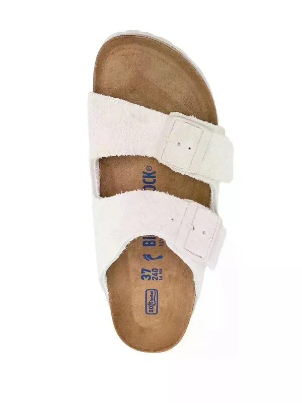 BIRKENSTOCK Arizona Suede Sandals - White
