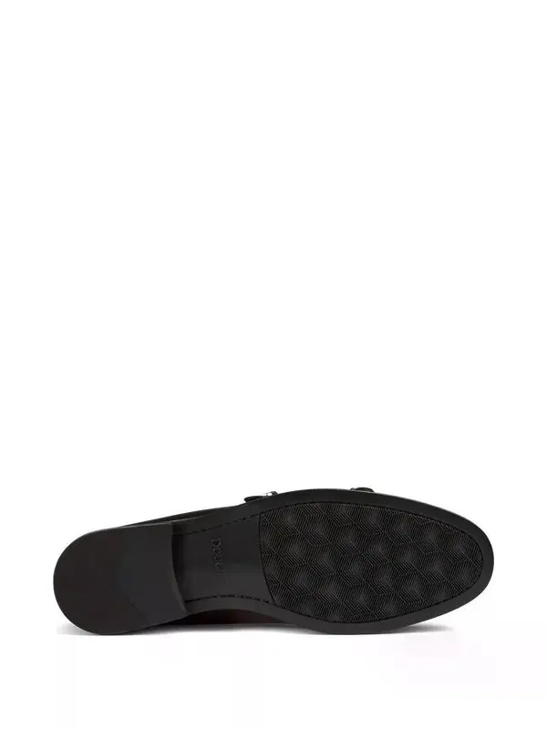 DOUCAL'S Leather Double-buckle Monk Shoes - Brown