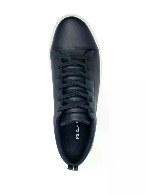 Paul Smith Navy Calf Leather Low-top Sneakers