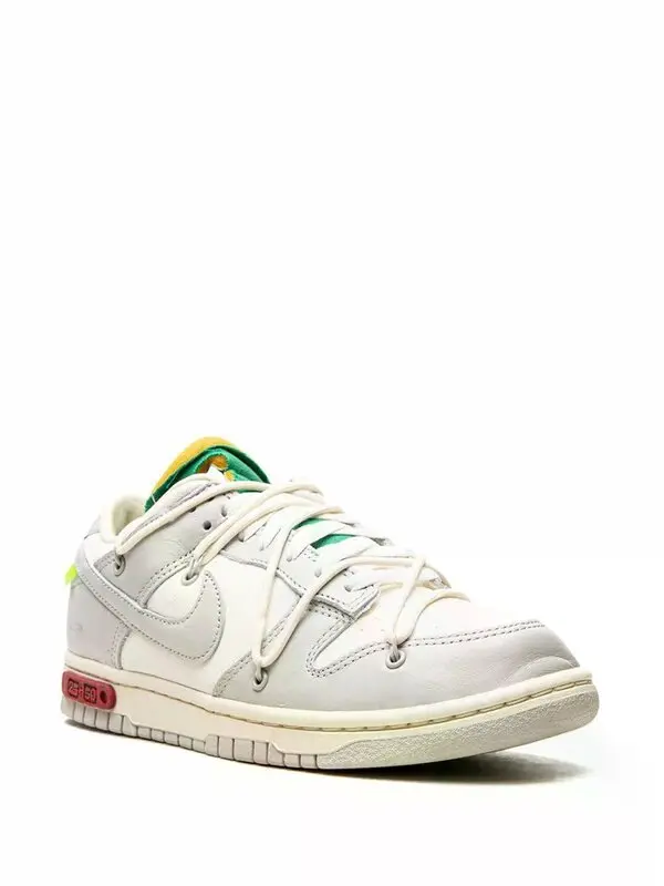 Nike X Off White Dunk Low Sneakers - Grey