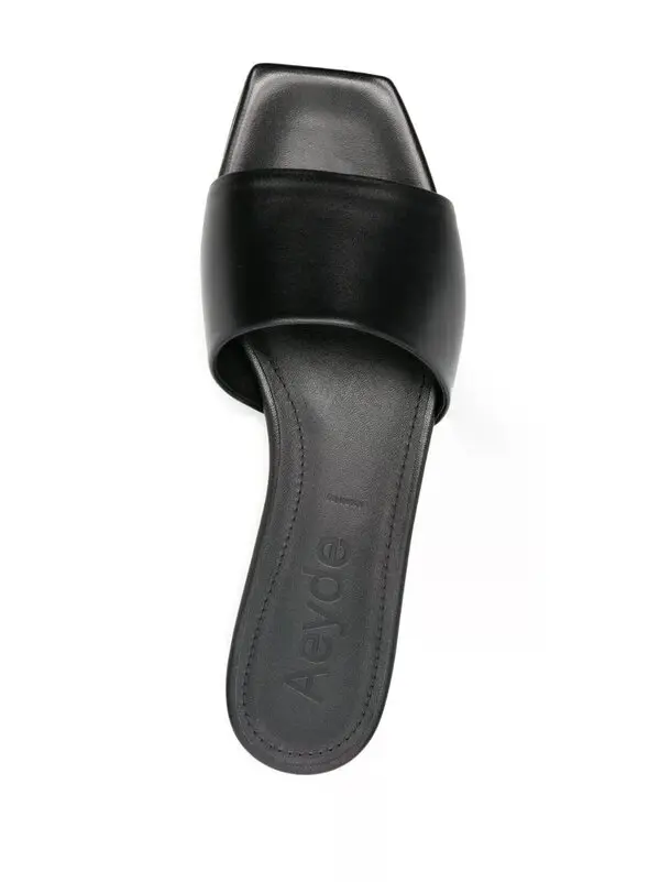 AeydĒ Anna Leather Sandals - Black