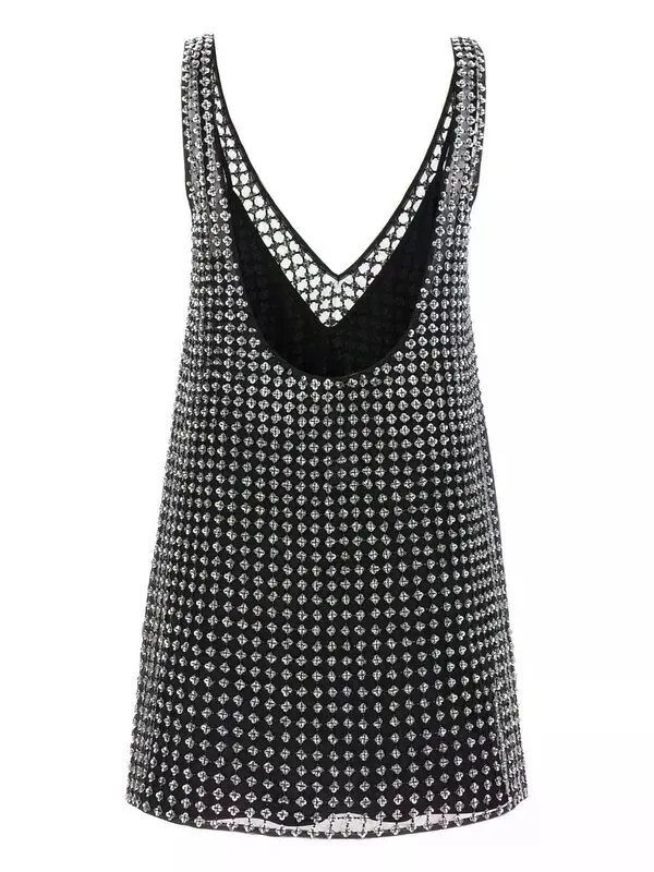 Max Mara Rita Dress Sequined V-neck Sleeveless