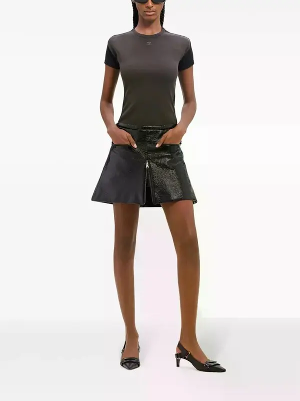 COURREGES Heritage Coated Miniskirt