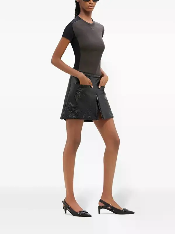 COURREGES Heritage Coated Miniskirt