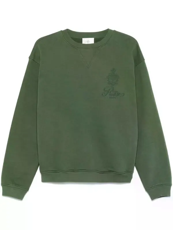 FRAME Embroidered Logo Crewneck Sweatshirt