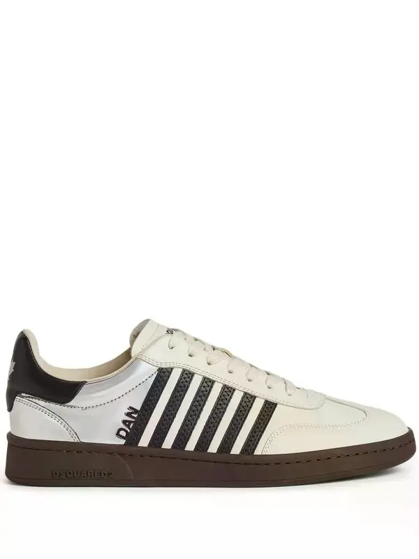 Dsquared2 Leather Lace-up Sneakers - Neutrals
