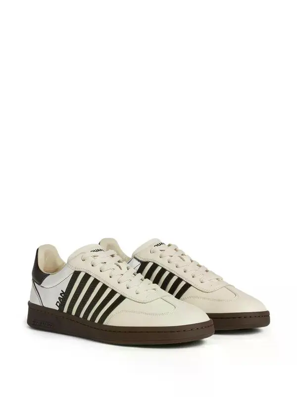 Dsquared2 Leather Lace-up Sneakers - Neutrals