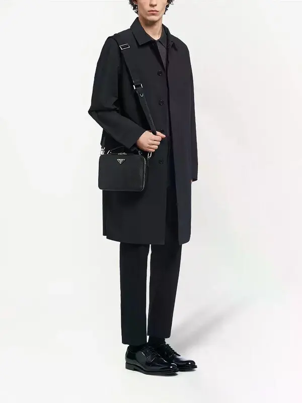 Prada Brique Saffiano Leather Bag - Black