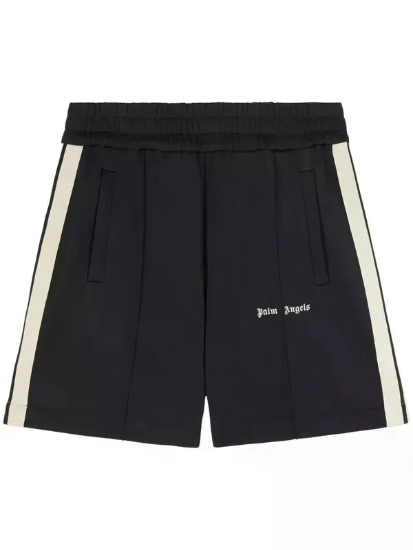 Palm Angels Logo Track Shorts - Black