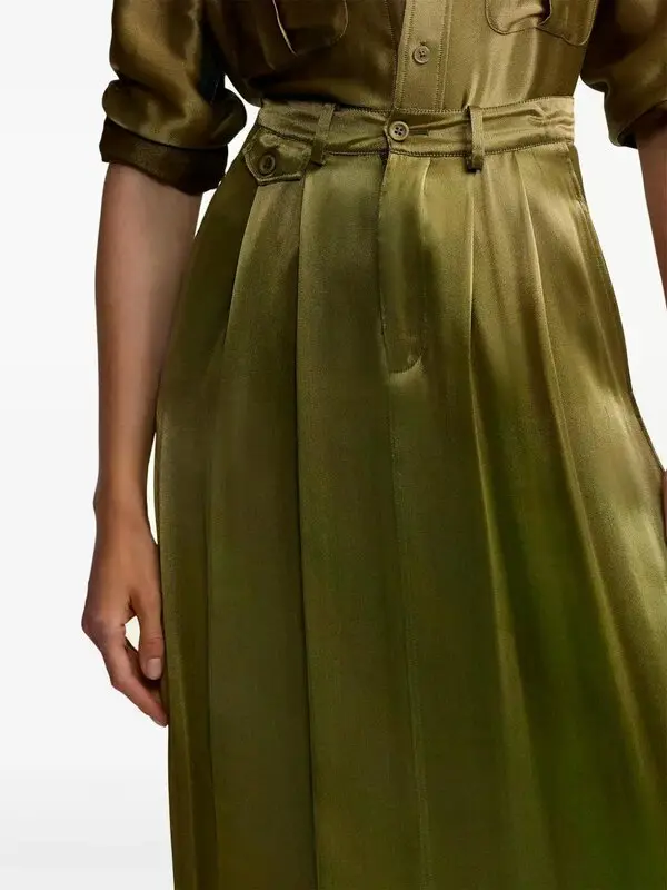 Ralph Lauren Demetrius Pleated Maxi Skirt