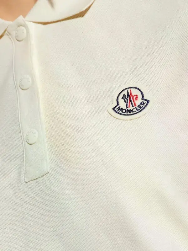 Moncler Logo Patch Piqué Polo Shirt
