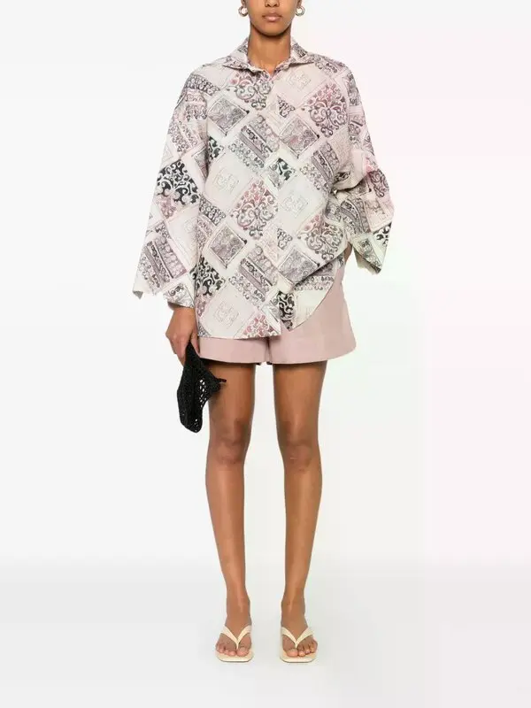 Eleventy Geometric Print Shirt