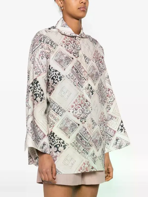 Eleventy Geometric Print Shirt