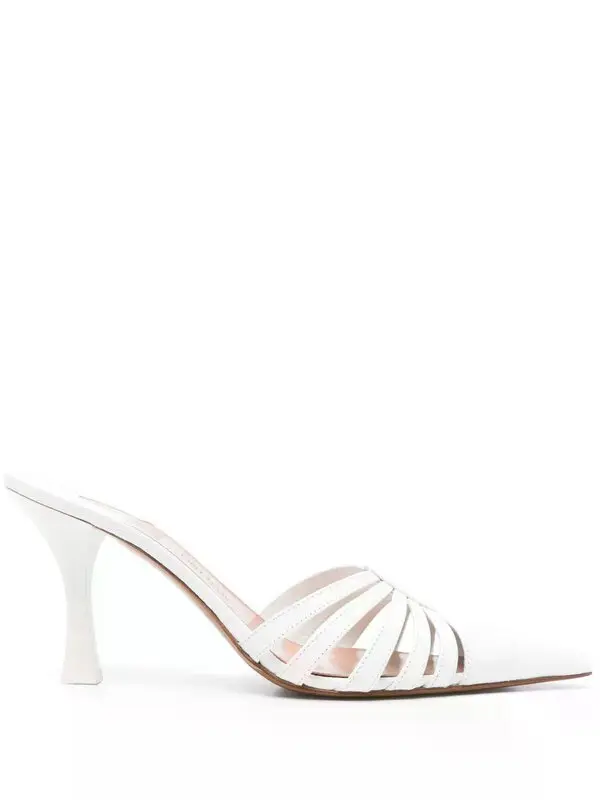 Paris Texas 85mm Nadia Sandals - White