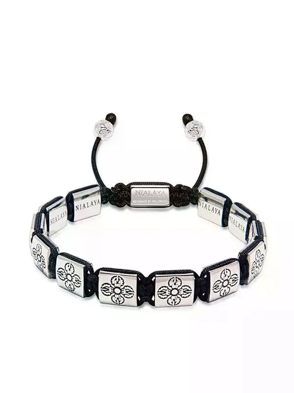NIALAYA JEWELRY The Dorje Flatbead Bracelet - Silver