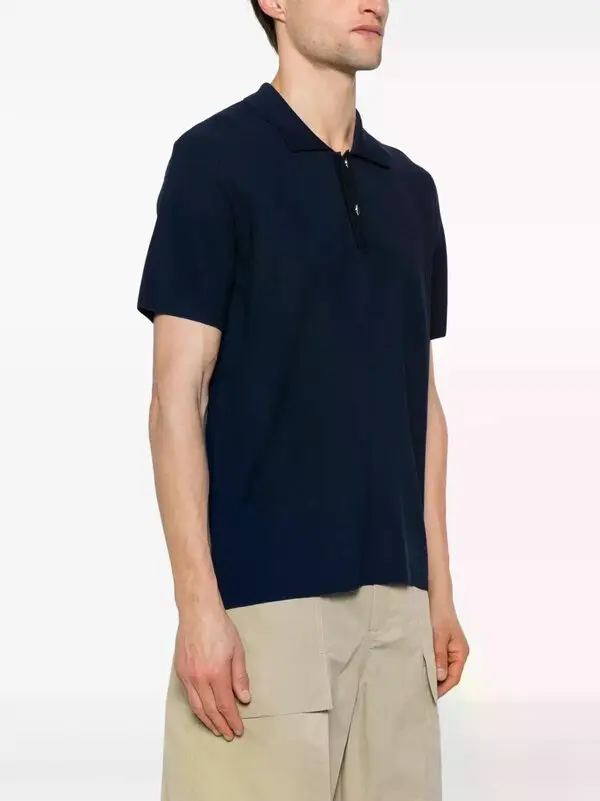 Jacquemus Maille Honeycomb-knit Polo Shirt