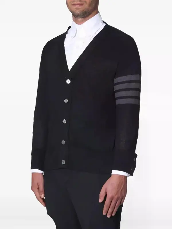 Thom Browne 4-bar Knitted Cardigan