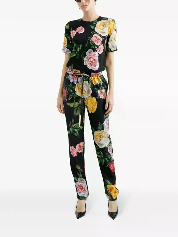 Dolce & Gabbana Floral Print Trousers