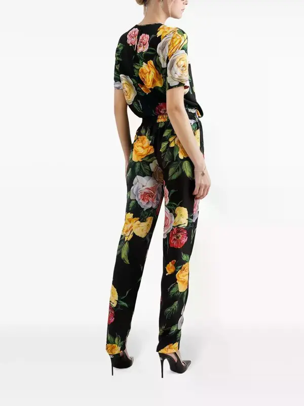 Dolce & Gabbana Floral Print Trousers
