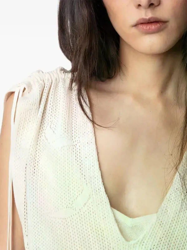 Zadig&Voltaire Alanis Crochet-knit Minidress