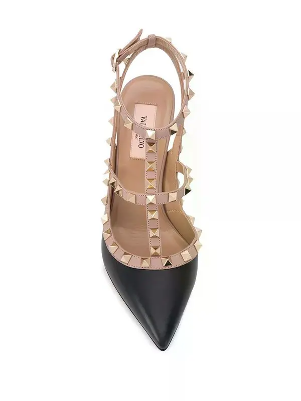 Valentino Garavani Rockstud Leather Pumps - Black