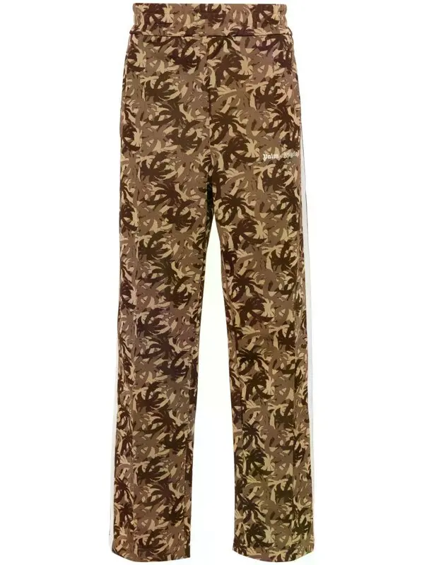 Palm Angels Camo Logo-embroidered Track Pants