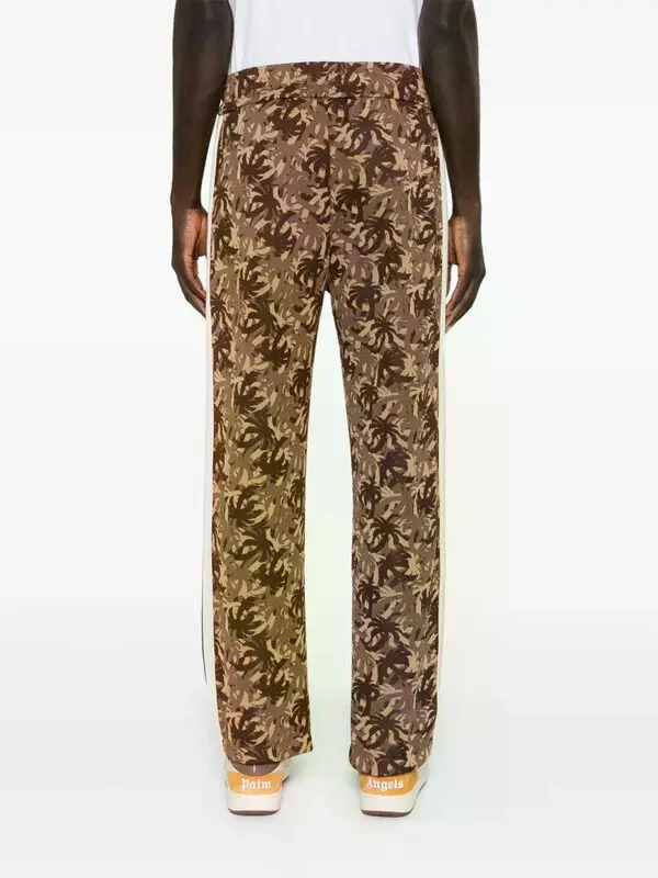 Palm Angels Camo Logo-embroidered Track Pants