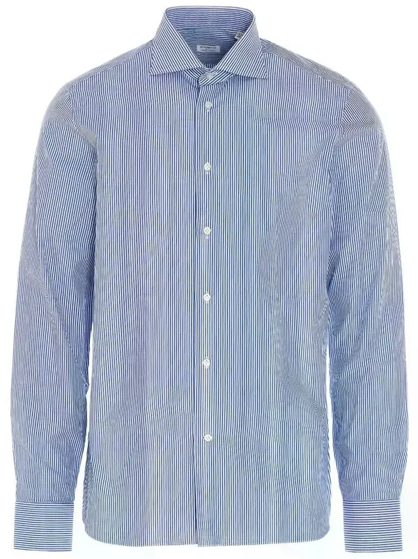 BORRIELLO NAPOLI Striped Shirt - Blue